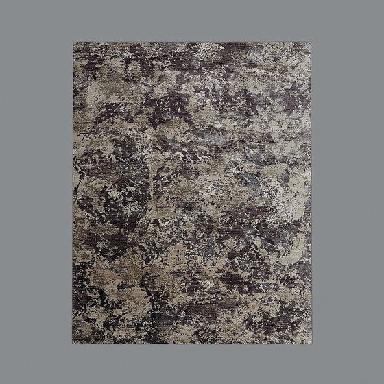 Gray Pattern Carpet 3D Model – Cozy Interior Free