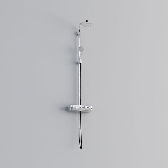 Modern Minimalist Shower System 3D model