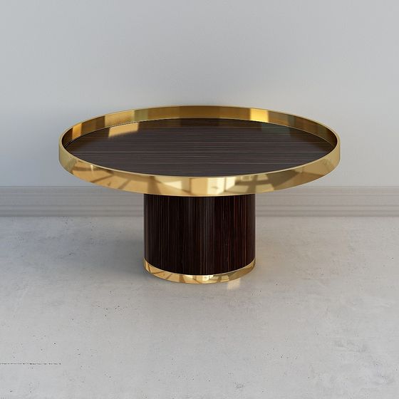 Elegant Low-Poly Coffee Table 3D Model