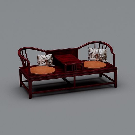 Elegant Chinese Sofa 3D model for Modern Design