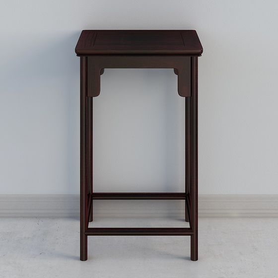 Elegant Minimalist Side Table 3D model