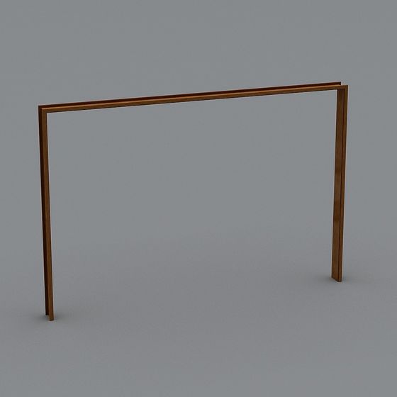 Minimalist Wooden Door Frame 3D model