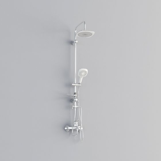Minimalist Shower System 3D model