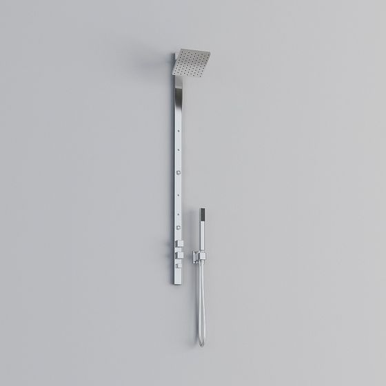 Minimalist Shower System 3D model