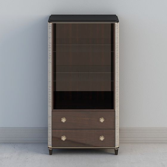 Elegant Display Cabinet 3D model for Modern Interiors