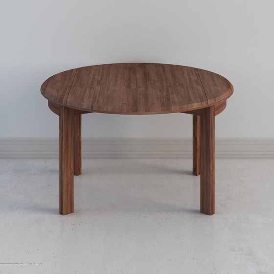 Stylish Low-Poly Round Table 3D model