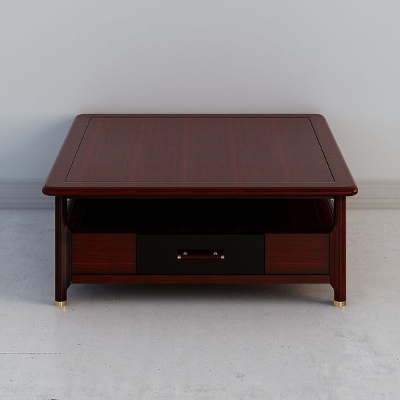 Elegant Low-Poly Coffee Table 3D model