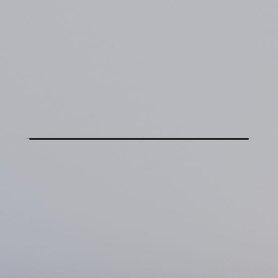Floating Line 3D Model – Minimalist Black Line