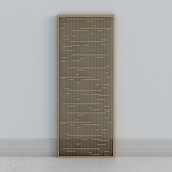 Abstract Metal Screen 3D model
