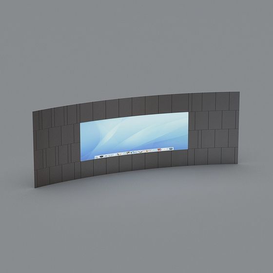 Urban Screen Wall 3D Model