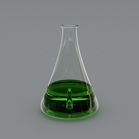 Modern Laboratory Flask 3D model