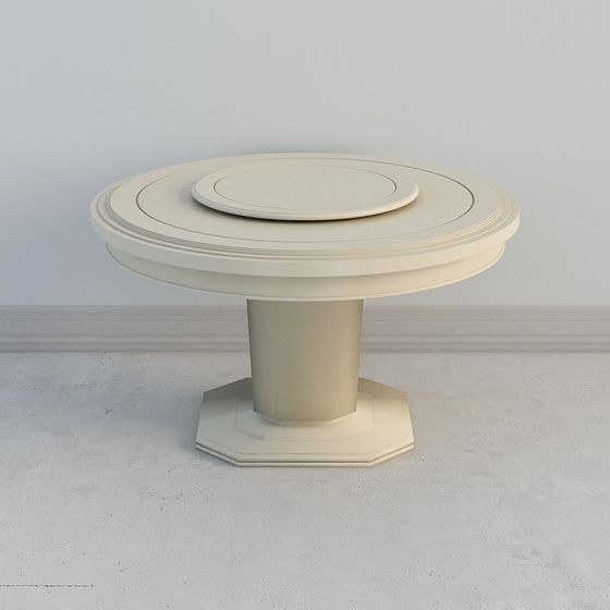 Elegant Round Table 3D model