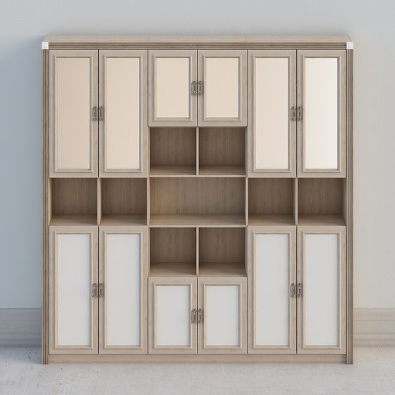 Minimalist Storage Cabinet 3D model