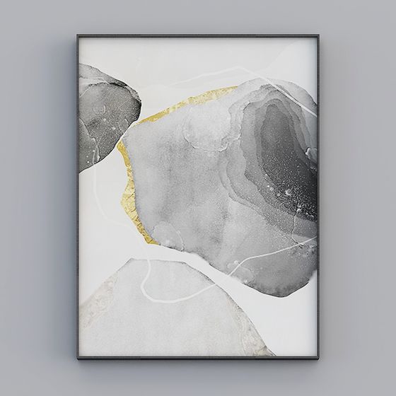 Abstract Stone Block 3D model for Modern Art