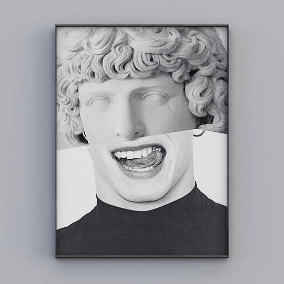 Marble Smile 3D Model – White Marble Sculpture