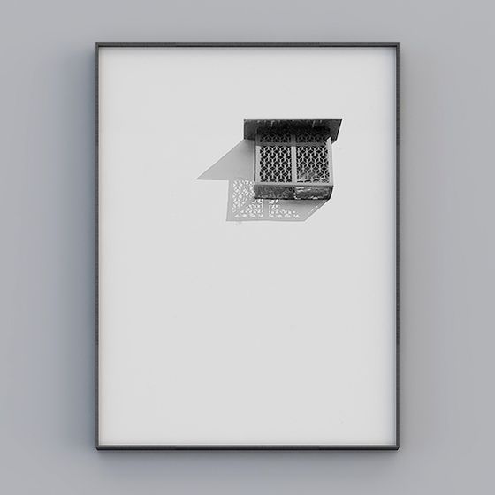 Futuristic Floating Window 3D model