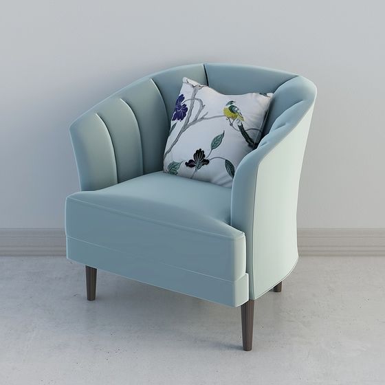 Cozy Reading Chair 3D model