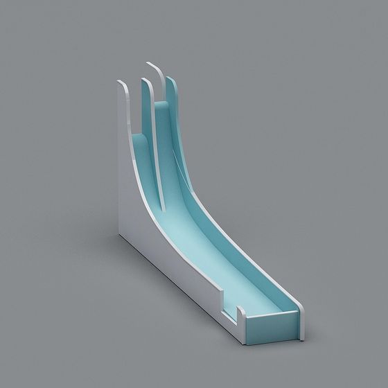 Futuristic Low-Polygon Slide 3D model