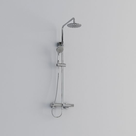 Minimalist Shower System 3D model