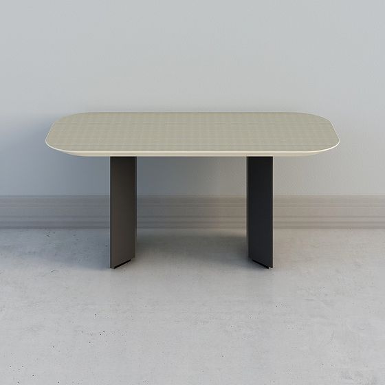 Sleek Conference Table 3D model for Modern Interiors