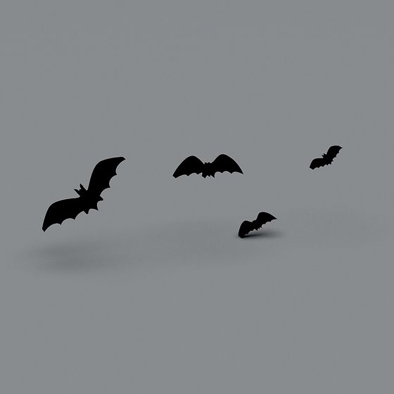 Enchanting Bat Swarm 3D model for Mysterious Environments