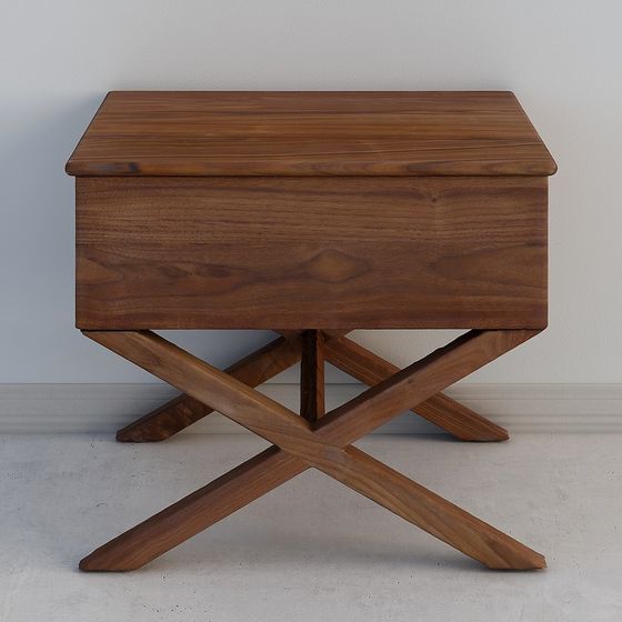 Cross-Legged Side Table 3D model