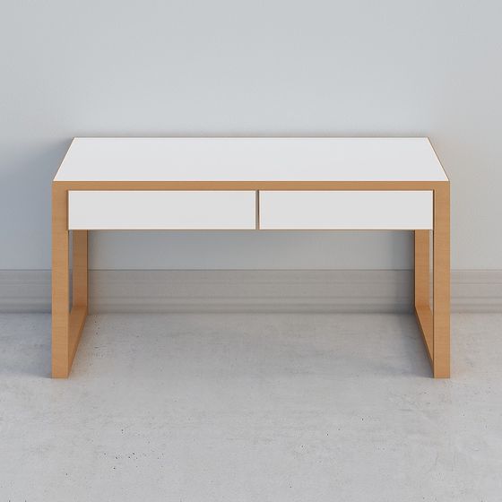 City Corner Workstation 3D Model – Modern Low-Poly Design
