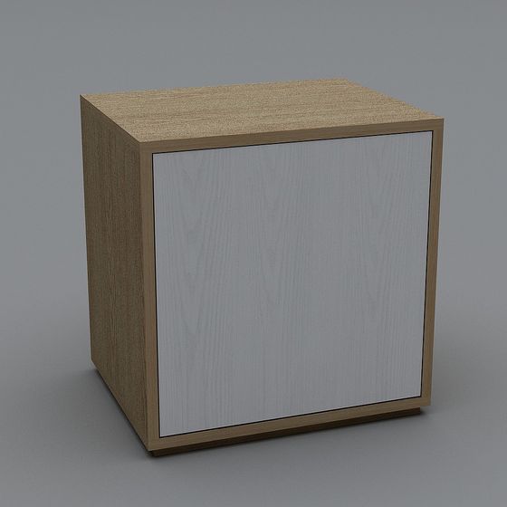 Elegant Low-Poly Wood Frame Glass Window 3D model