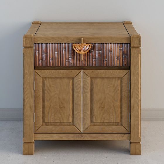 Retro Style Storage Cabinet 3D model