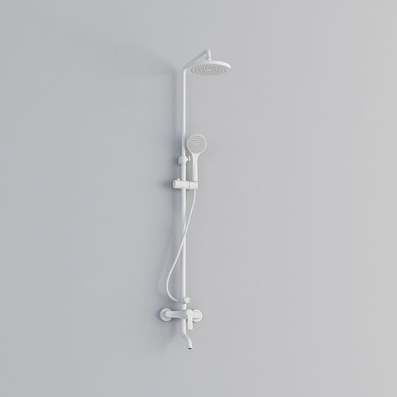 Modern Minimalist Shower System 3D model