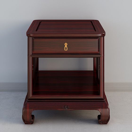 Classic Nightstand 3D model for Modern Design