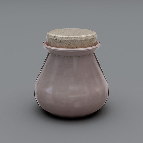 Vintage Glass Jar 3D model