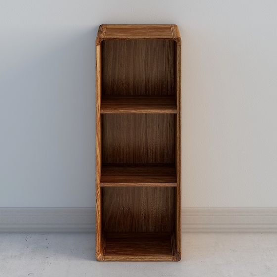 Modern Low-Poly Bookshelf 3D model