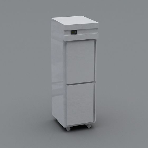 Mobile Fridge Cabinet 3D model