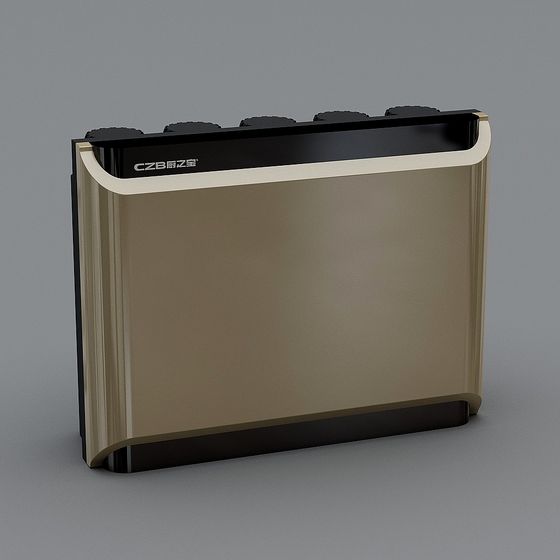 Stylish Low-Polygon Kitchen Island 3D model
