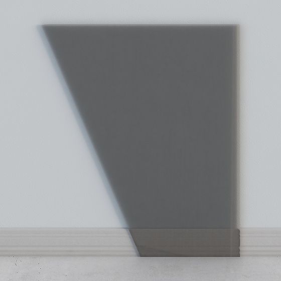 Stylish Slanted Mirror 3D model for Creative Projects