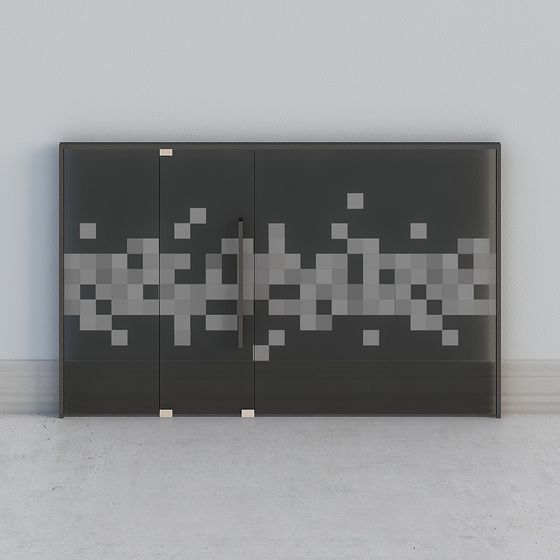 Pixel Art Storage Cabinet 3D model for Modern Spaces
