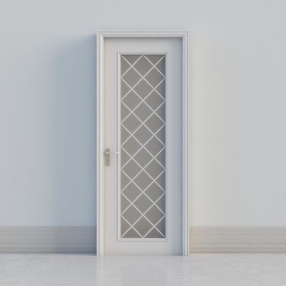 Elegant Low-Poly High-Detail Door 3D model
