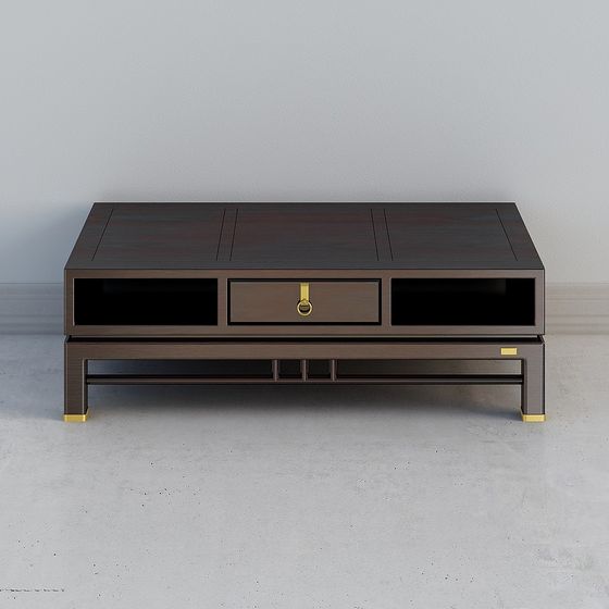 Elegant Low-Poly Coffee Table 3D model