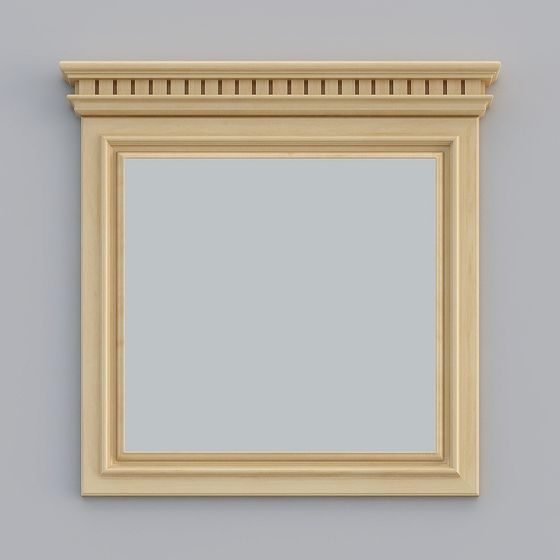 Classic Mirror Frame 3D model for Creative Spaces