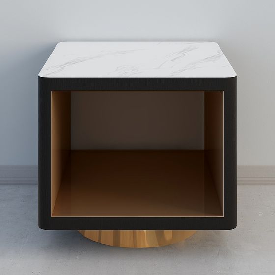 Minimalist Low-Poly Side Table 3D model