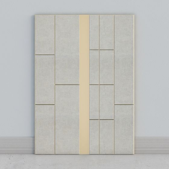 Modern Low-Polygon Partition Wall 3D model