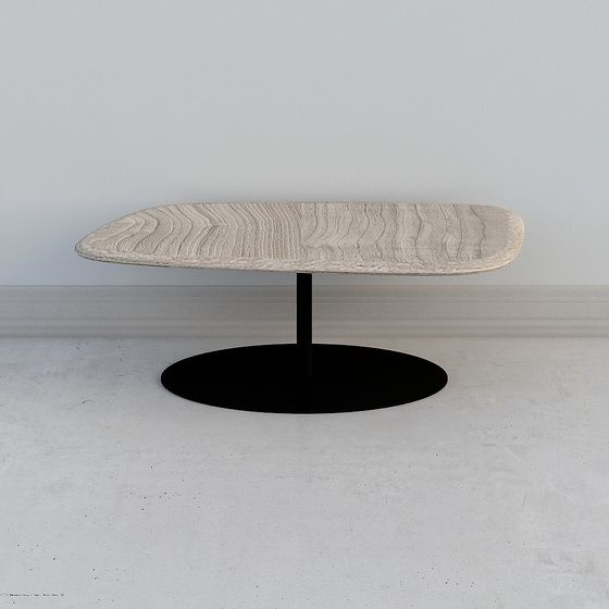 Streamlined Round Table 3D model for Modern Interiors