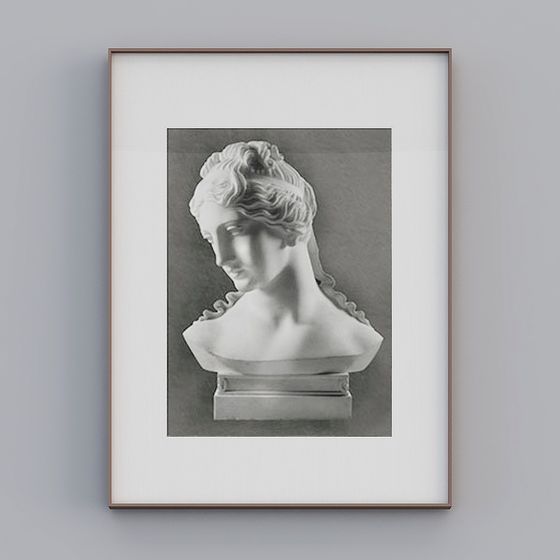 Classical Female Statue 3D model