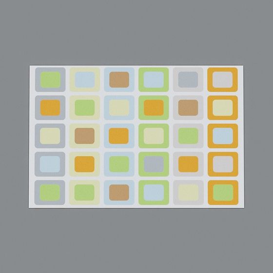 Vibrant Square Grid 3D Model for Creative Projects
