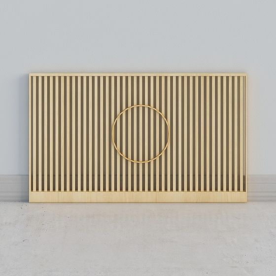 Low Poly Wooden Louver 3D model for Modern Spaces