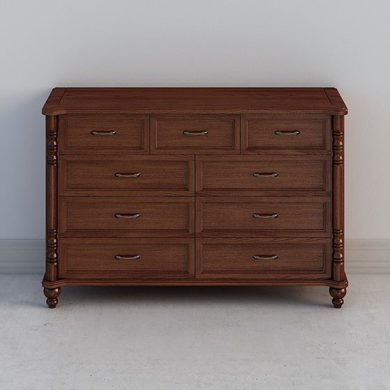Vintage Dresser 3D model