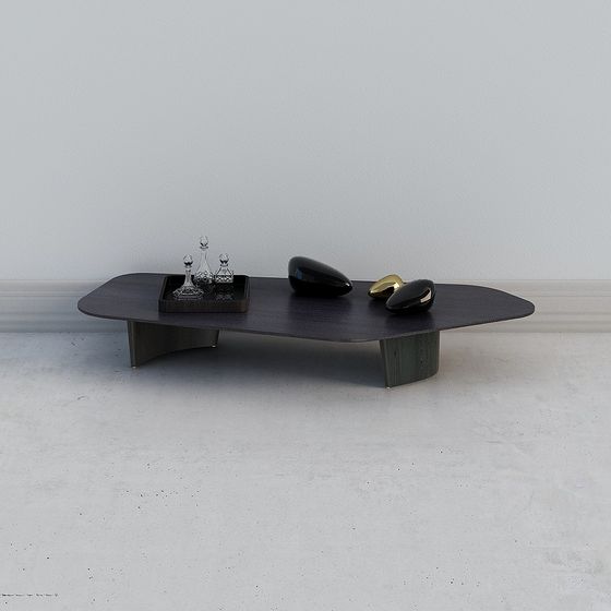 Sleek Streamlined Coffee Table 3D model