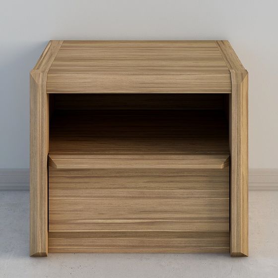 Modern Minimalist Bedside Table 3D model