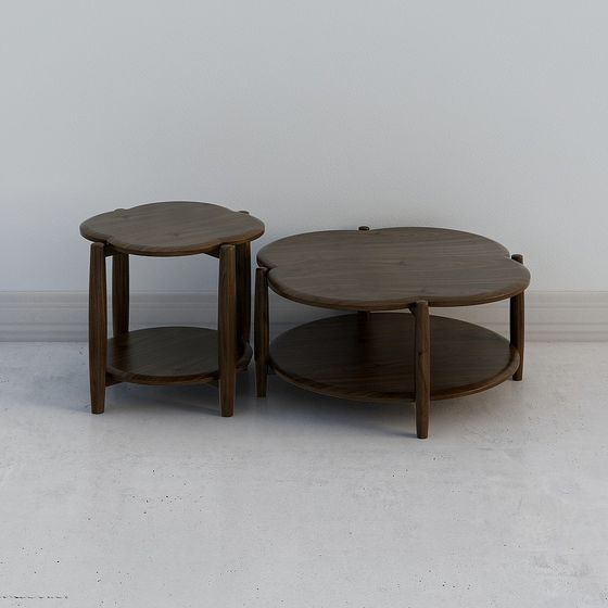 Smooth Round Table 3D model for Modern Design